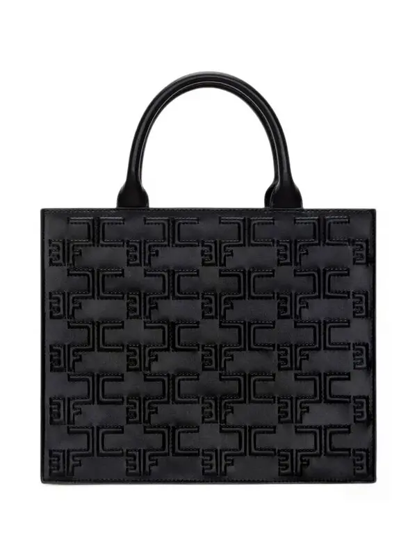 Elisabetta Franchi Bold Monogram Medium Shopper Bag