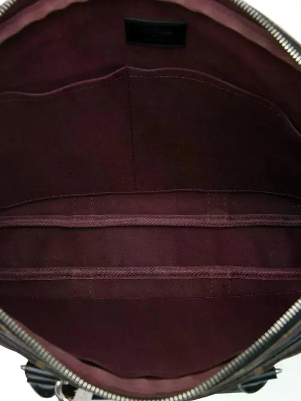 LOUIS VUITTON 2015 Monogram Macassar Porte Documents Jour Business Bag