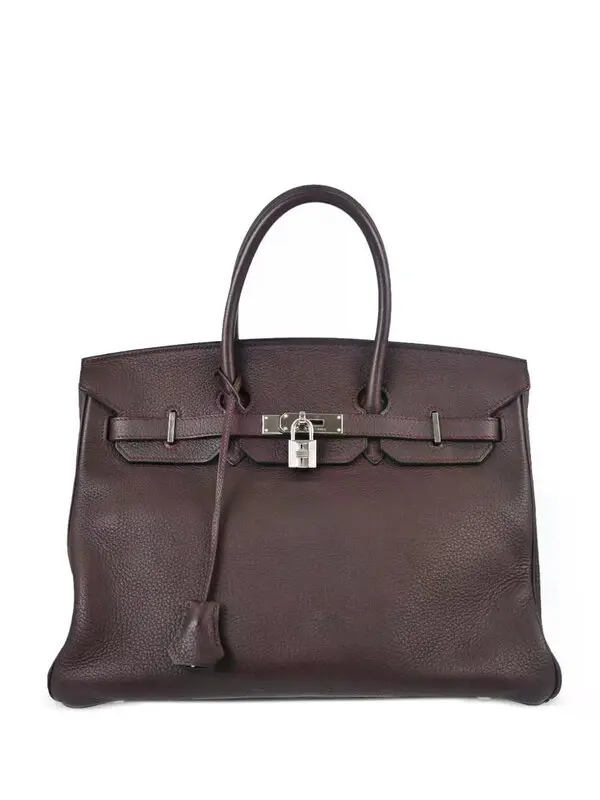 Hermès 2009 35 Togo Birkin Tote Bag - Brown