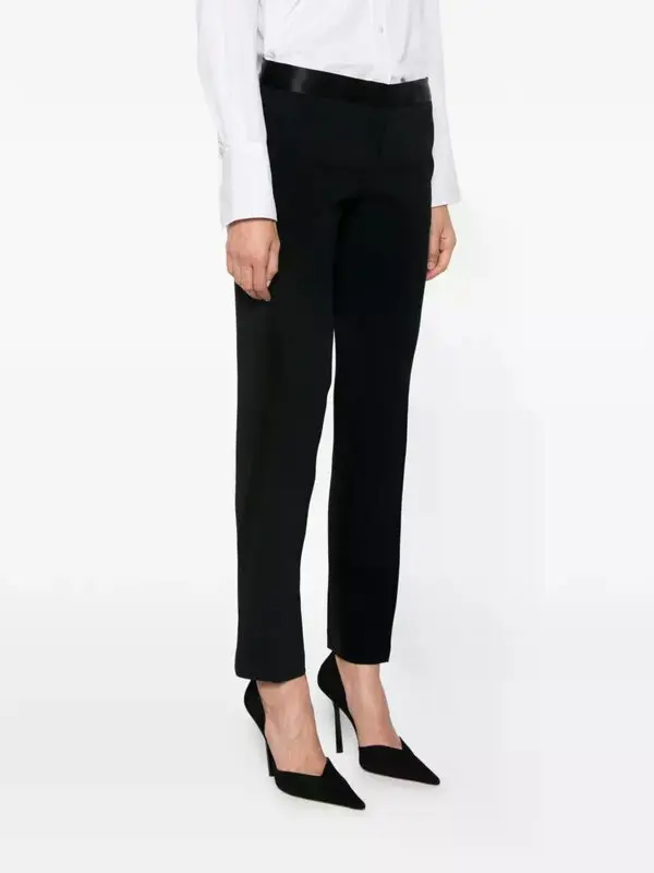 Ermanno Scervino Satin-trim Tailored Trousers