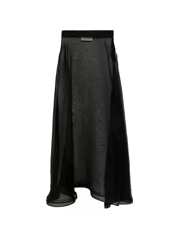 TESSITURA Floral-print High-waisted Maxi Skirt
