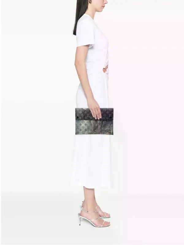 LOUIS VUITTON 2018 Monogram Galaxy Pochette Voyage Mm Clutch Bag