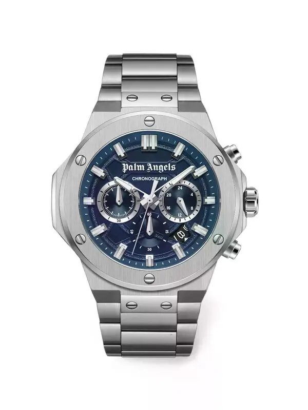 Palm Angels Round-shape 44mm Watch - Blue