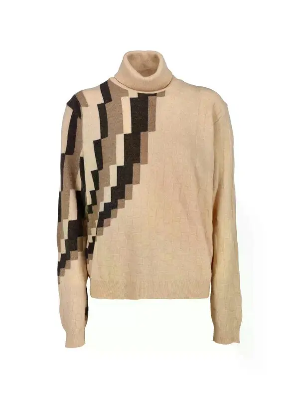 VERSUS Geometric-pattern Roll-neck Sweater