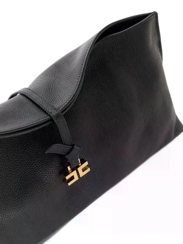 Elisabetta Franchi Boulevard Leather Clutch Bag