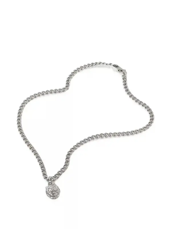 Guess Lion-pendant Curb-chain Necklace