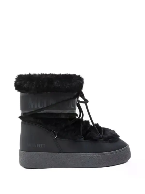 Moon Boot Ltrack Low Faux-fur Boots - Black
