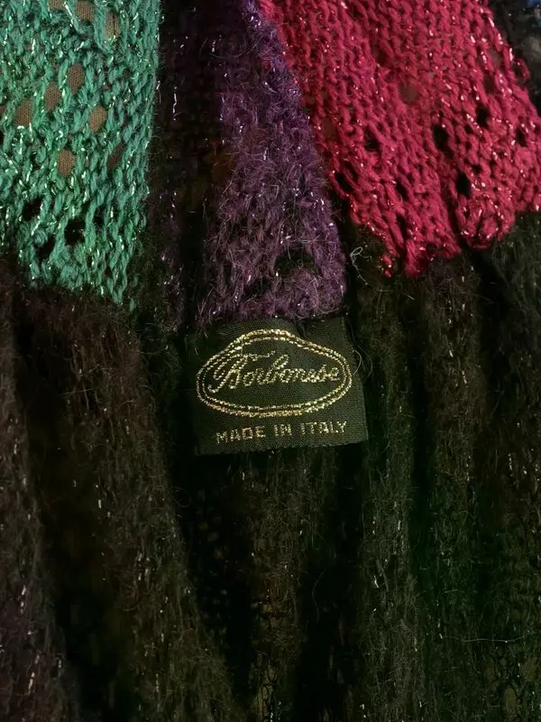 Borbonese Floral-applique Ruffled Shawl