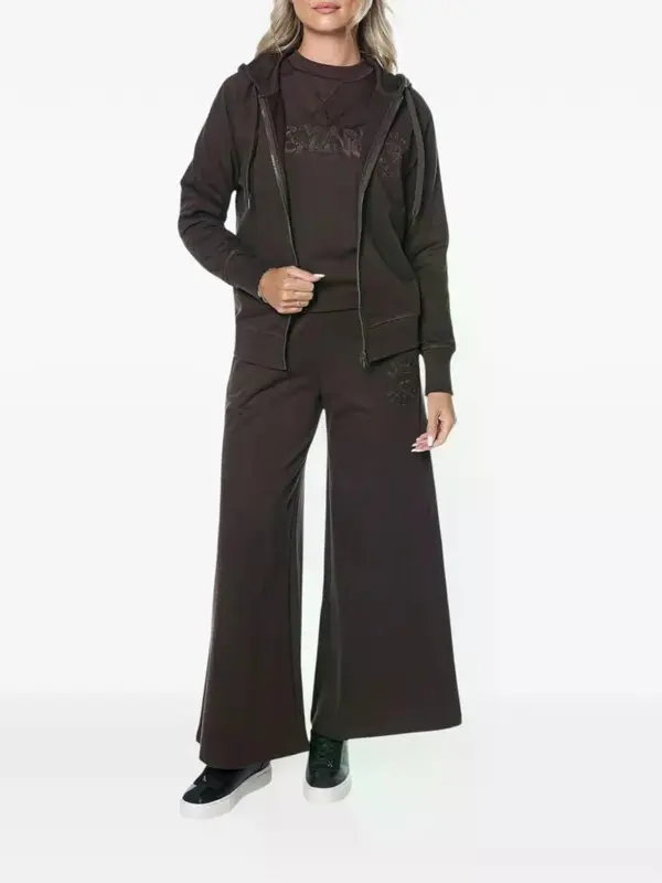 Armani Exchange Logo-embroidered Zip-up Hoodie