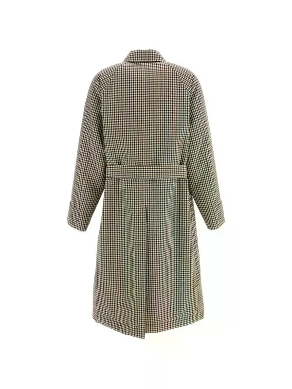 Plan C Check-pattern Double-breasted Coat