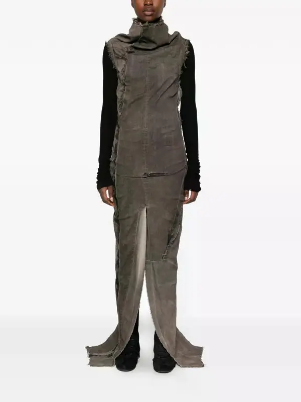 Rick Owens Distressed Panelled Dress
