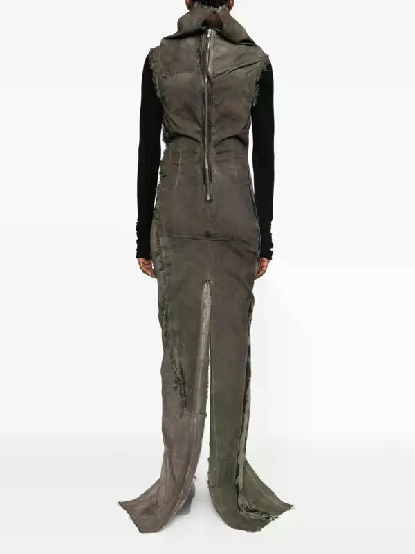 Rick Owens Distressed Panelled Dress