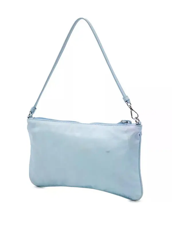 Prada 2000-2013 Tessuto Pochette Shoulder Bag - Blue