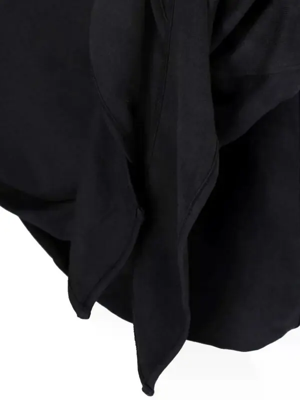 LOW CLASSIC Asymmetric Ruffled T-shirt