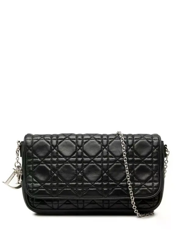 Dior 2011 Lambskin Cannage Lady Chain Crossbody Bag