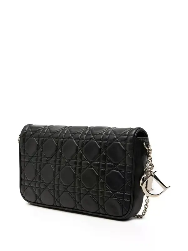 Dior 2011 Lambskin Cannage Lady Chain Crossbody Bag