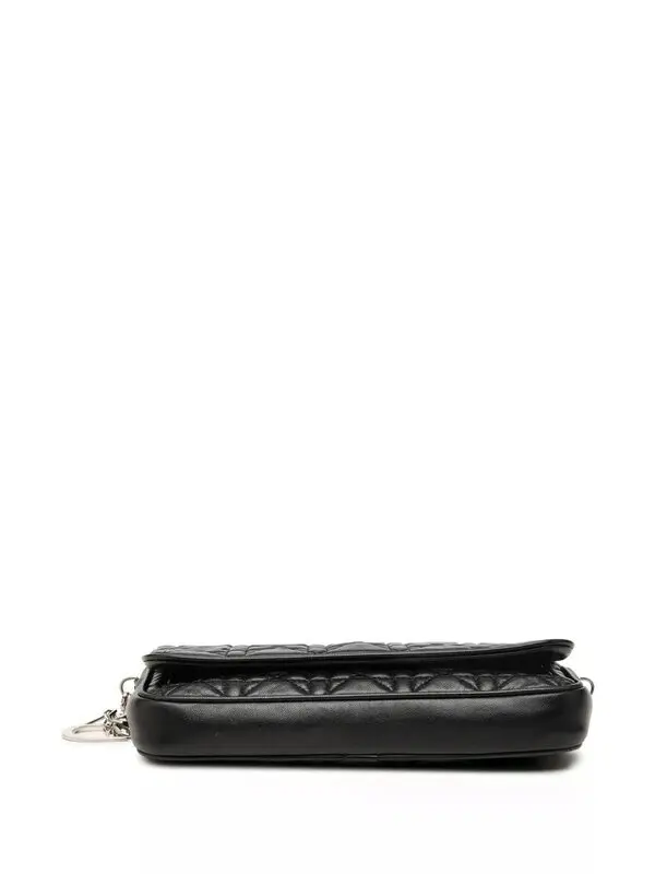 Dior 2011 Lambskin Cannage Lady Chain Crossbody Bag