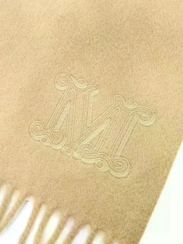 Max Mara 2020s Monogram Fringed Scarf