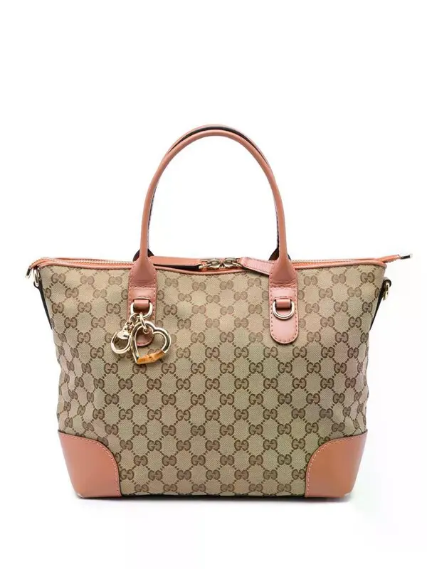 Gucci 2016-2026 Gg Canvas Heart Bit Satchel