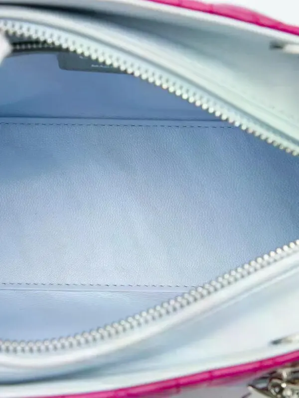 Dior 2014 Medium Tricolor Lambskin Cannage Lady Satchel