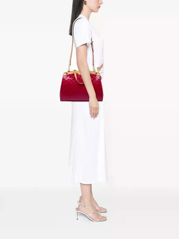 LOUIS VUITTON 2014 Monogram Vernis Brea Mm Satchel