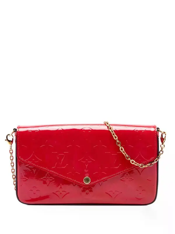 LOUIS VUITTON 2018 Monogram Vernis Pochette Felicie Crossbody Bag