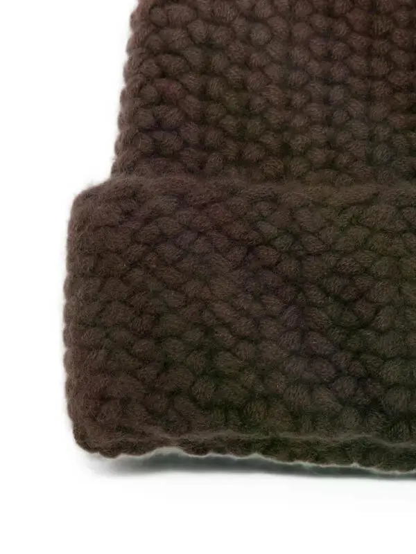 LISKA Arala Chunky-knit Cashmere Beanie Hat - Brown