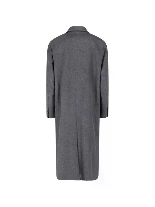 LOW CLASSIC Double-breasted Peak-lapel Coat