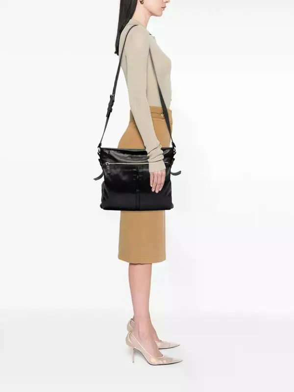 Prada 2000-2013 Large Soft Calf Front Pocket Messenger Bag Crossbody Bag