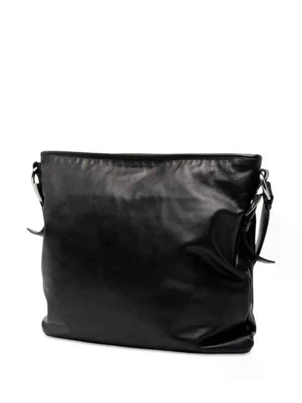 Prada 2000-2013 Large Soft Calf Front Pocket Messenger Bag Crossbody Bag