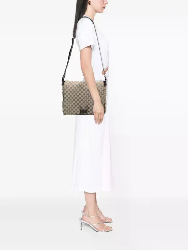 Gucci 2000-2015 Gg Canvas Crossbody Bag - Neutrals