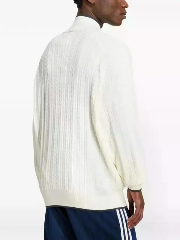 Adidas Firebird Cable-knit Track Top - White