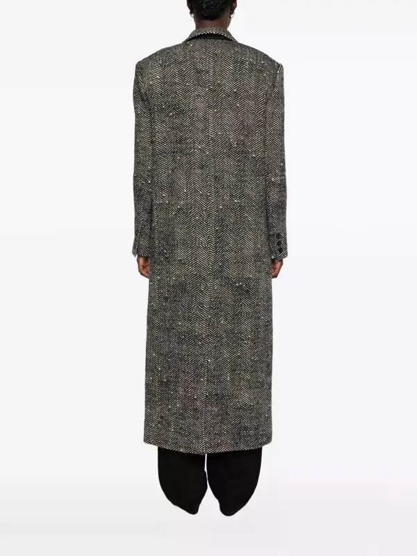 Isabel Marant Étoile Ealine Herringbone-pattern Wool Coat