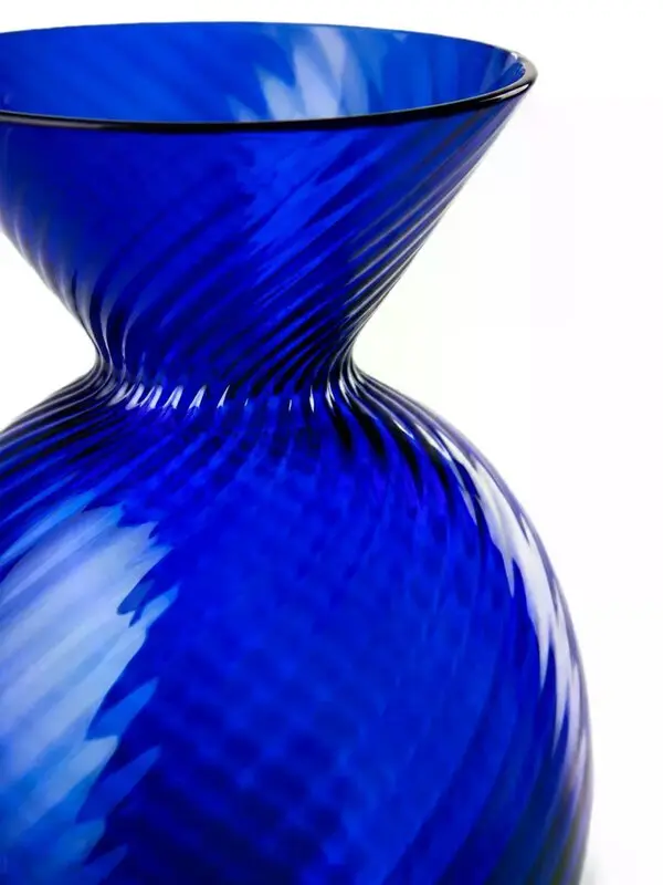 VENINI 2017 Gemme Spiral-ribbed Glass Vase