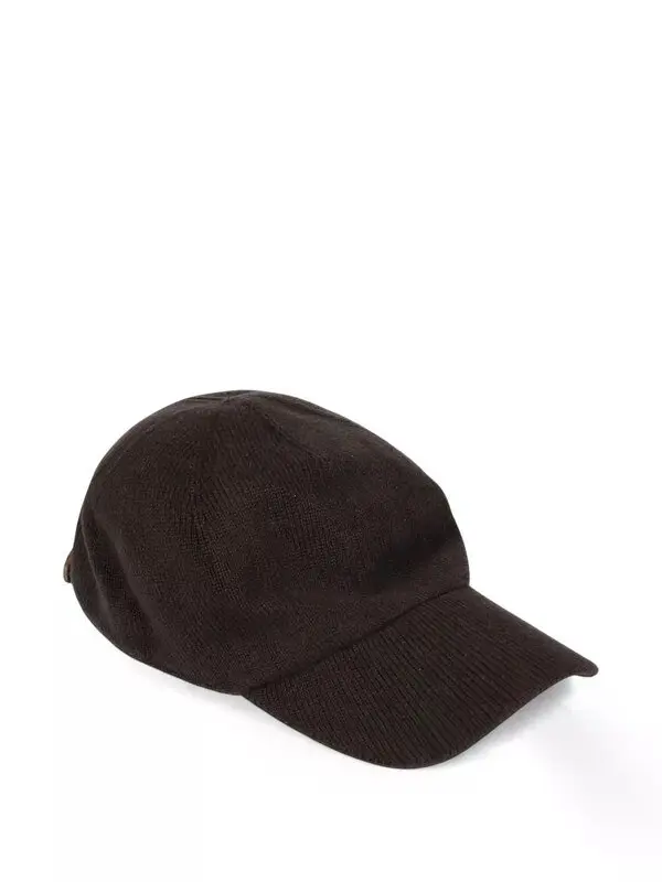 Guest In Residence Knitted Wool Baseball Cap - Brown