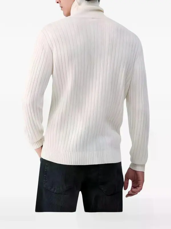 Liu Jo Wool And Cashmere Turtleneck Sweater - White