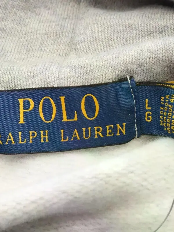 Polo Ralph Lauren Logo Pullover Hoodie - Grey