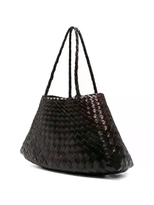 Dragon Diffusion Big Santa Croce Woven Leather Tote Bag
