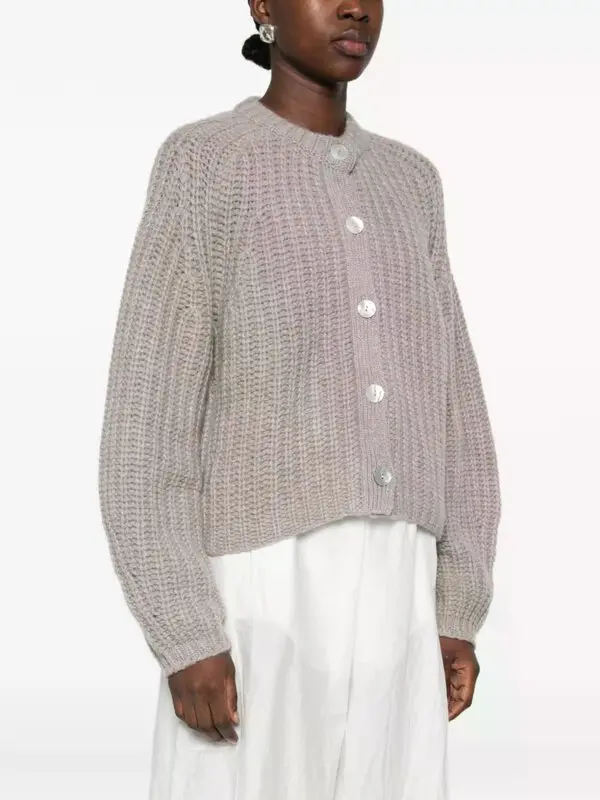 FTC Chunky-knit Buttoned Cardigan