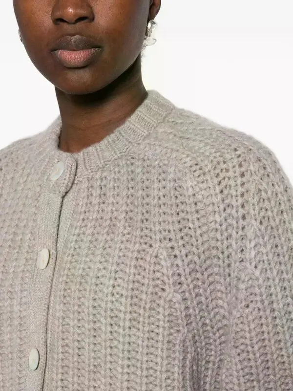 FTC Chunky-knit Buttoned Cardigan