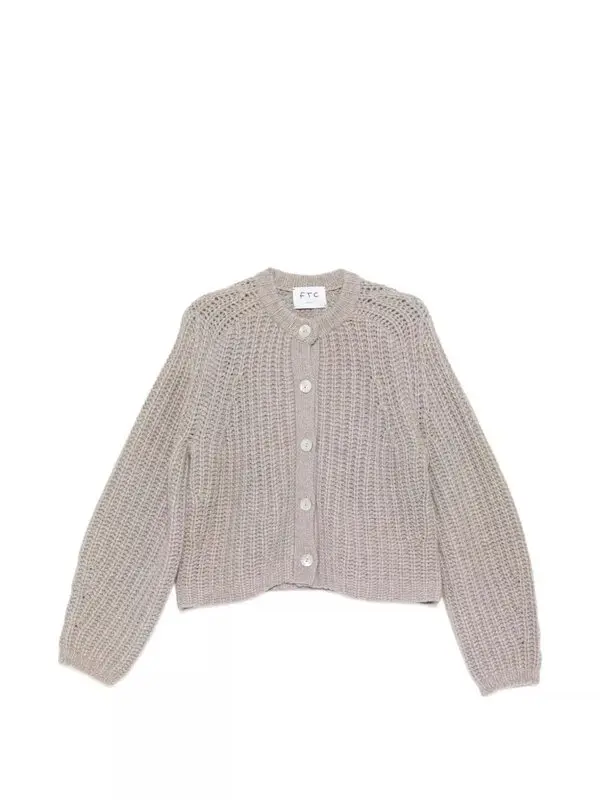 FTC Chunky-knit Buttoned Cardigan