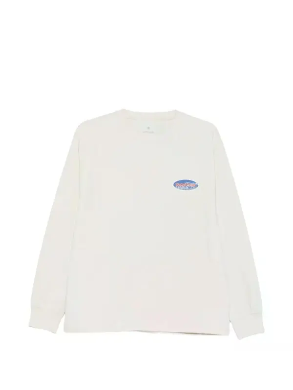 SNOW PEAK Graphic-print Long-sleeved T-shirt - Neutrals