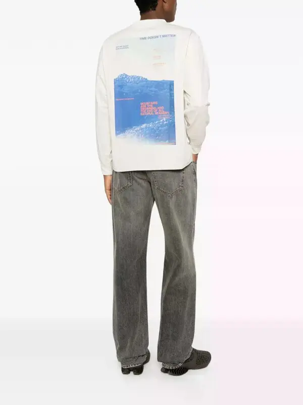 SNOW PEAK Graphic-print Long-sleeved T-shirt