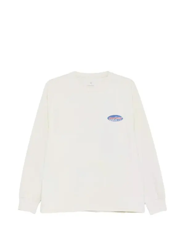 SNOW PEAK Graphic-print Long-sleeved T-shirt - Neutrals