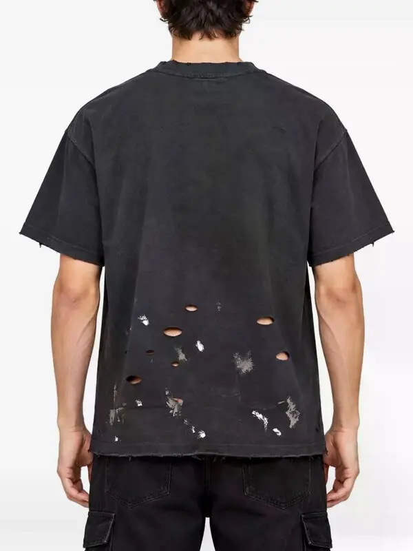 WARMAN Distressed Skeleton-print T-shirt