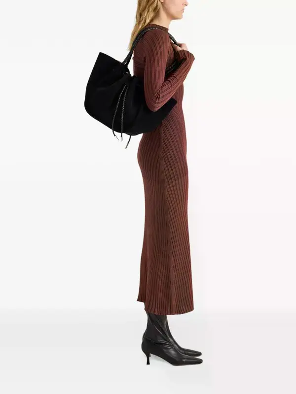 Proenza Schouler Large Ruched Leather Tote Bag - Black