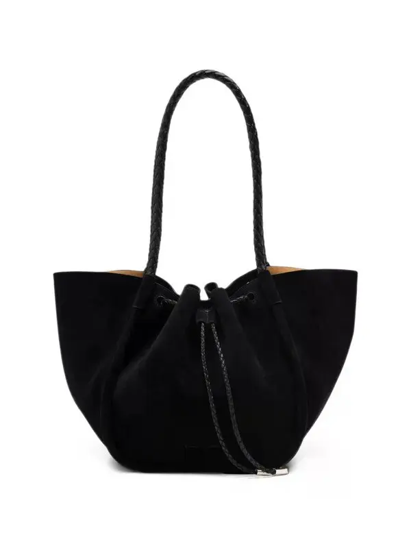 Proenza Schouler Large Ruched Leather Tote Bag - Black
