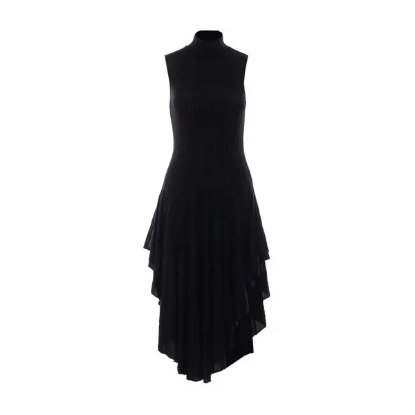Alaïa Triangle Knit Dress - Black