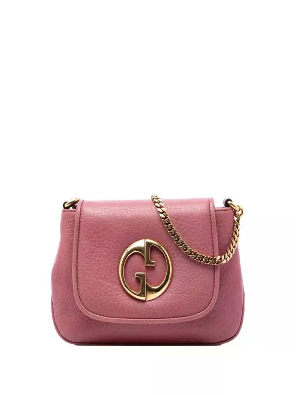 Gucci 2016-2026 Small Calfskin 1973 Chain Crossbody Bag - Pink