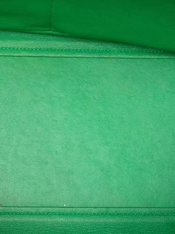 Celine 2015 Small Leather Trapeze Satchel - Green